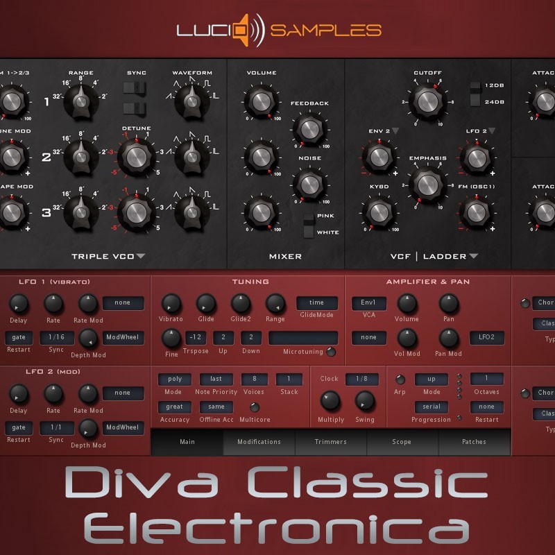 Diva Classic Electronica – Soundbank für Diva Synth herunterladen