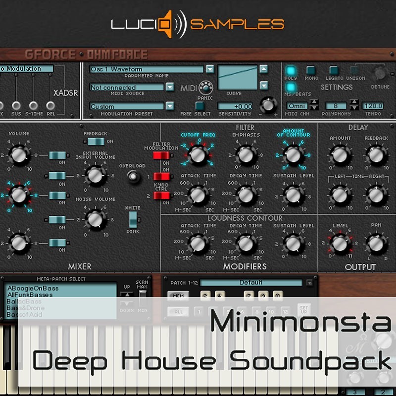 Minimonsta Deep House - 78 presets de sintetizadores de alta qualidade