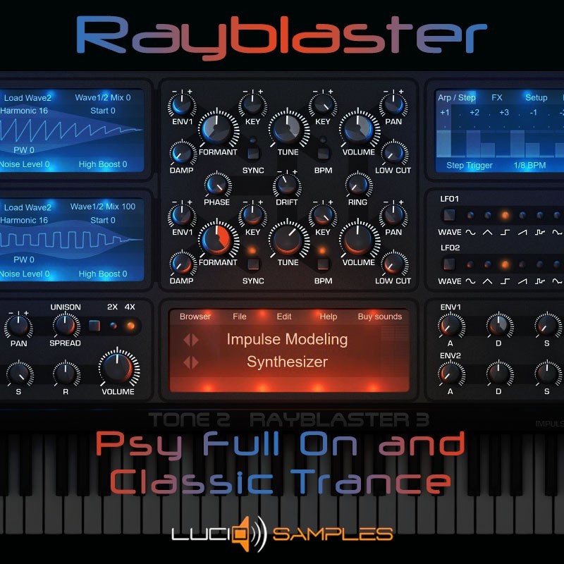 Rayblaster Psy Full OnとClassic Trance - シンセプリセットをダウンロード