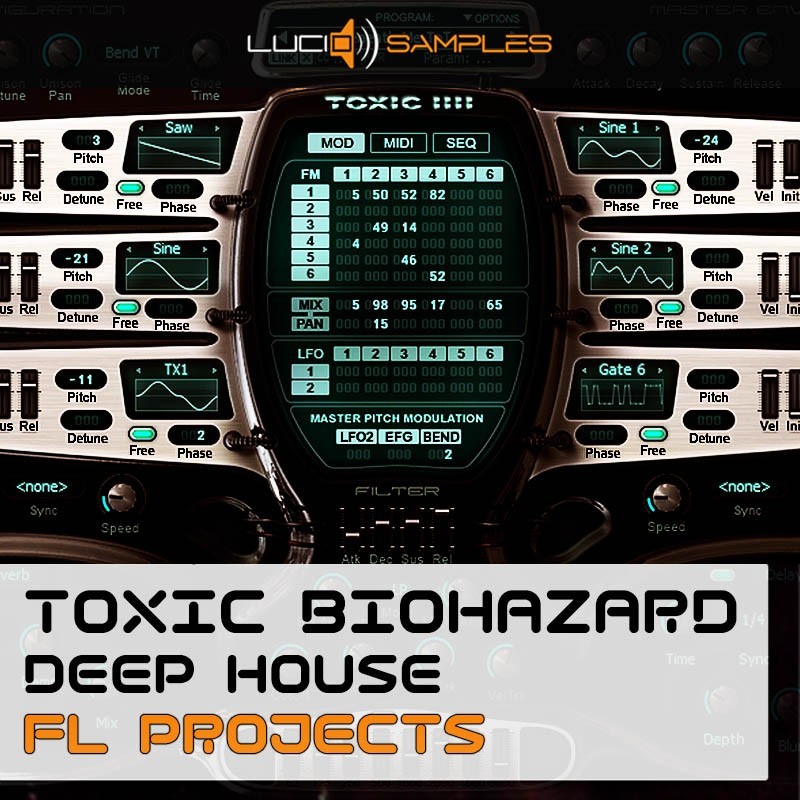Toxic Biohazard Deep House FL Projects - 10 modèles FL Studio