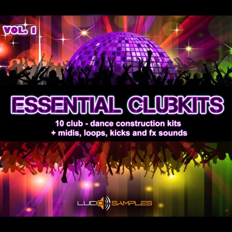 Essential Clubkits Vol. 1 - 10 Club Dance Sample Kits, Wav, Midi