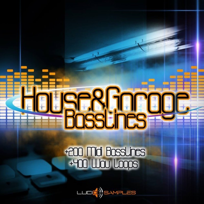 House & Garage Basslines - 213 Bass Midis and 414 Wav Bass Loops